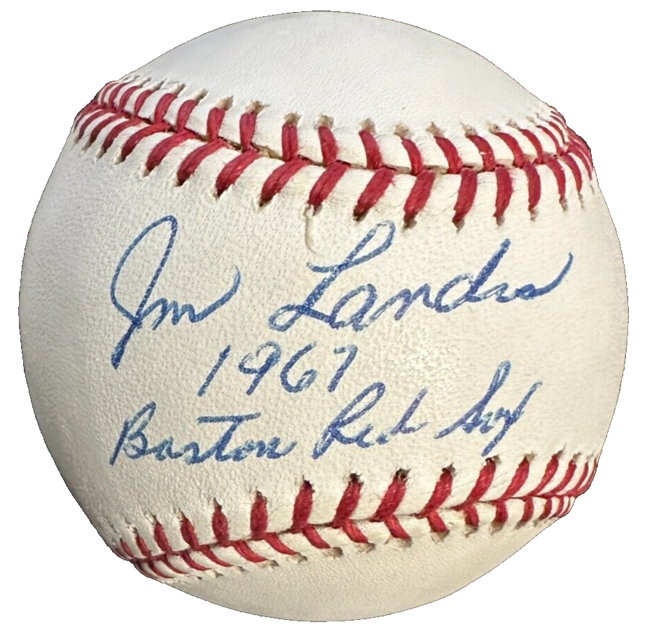 Jim Landis Autographed Official Major League Baseball W/ 1967 Red Sox ...
