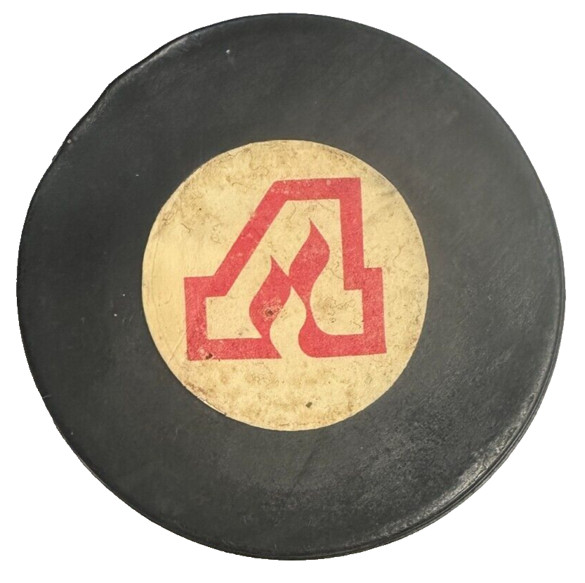 1972-76 Atlanta Flames Art Ross Converse Official Game Used Puck NHL ...