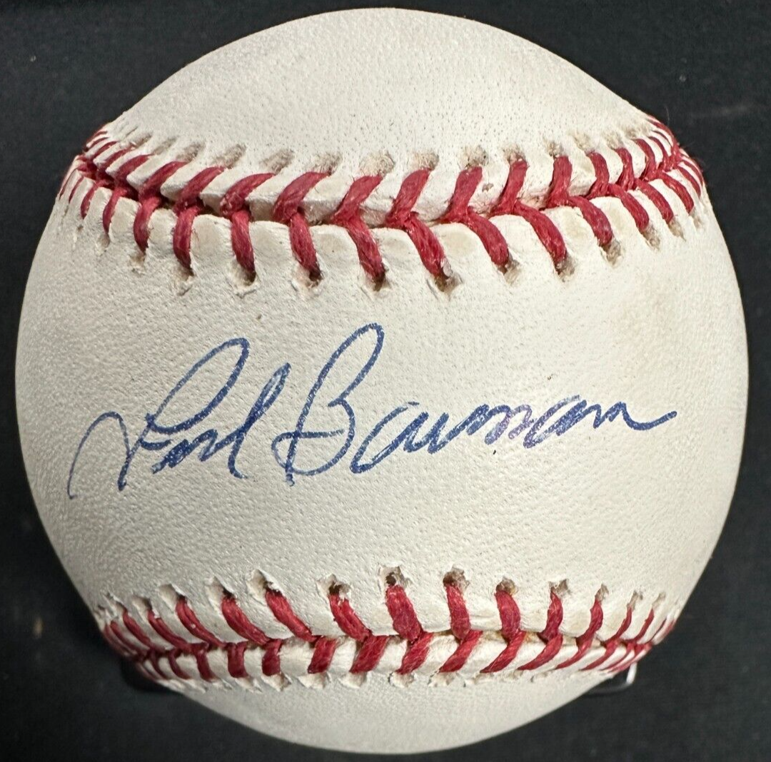 Frank Bauman Autographed Official Major League Baseball BAS – Phil and ...