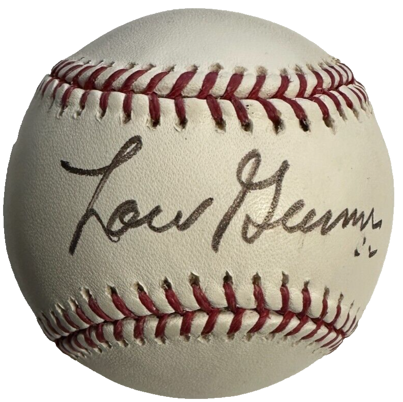 Lou Gorman Autographed Official Major League Baseball BAS Red Sox ...