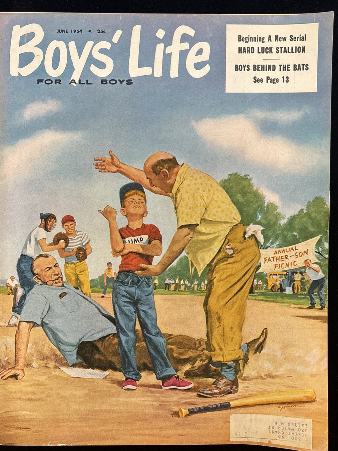 June 1954 Boys Life Magazine Boys Behind The Bats – Phil and Cory ...
