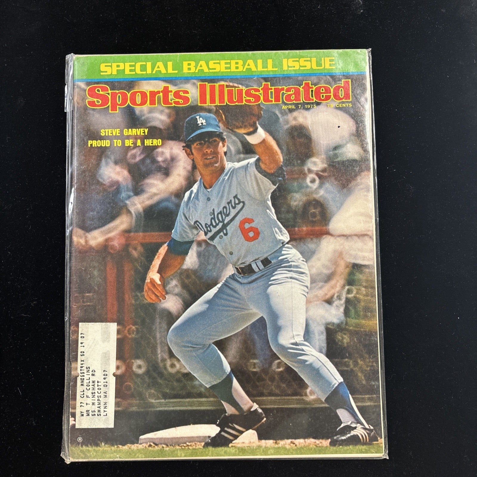 April 7 1975 Sports Illustrated Steve Garvey First Cover LA Dodgers ...