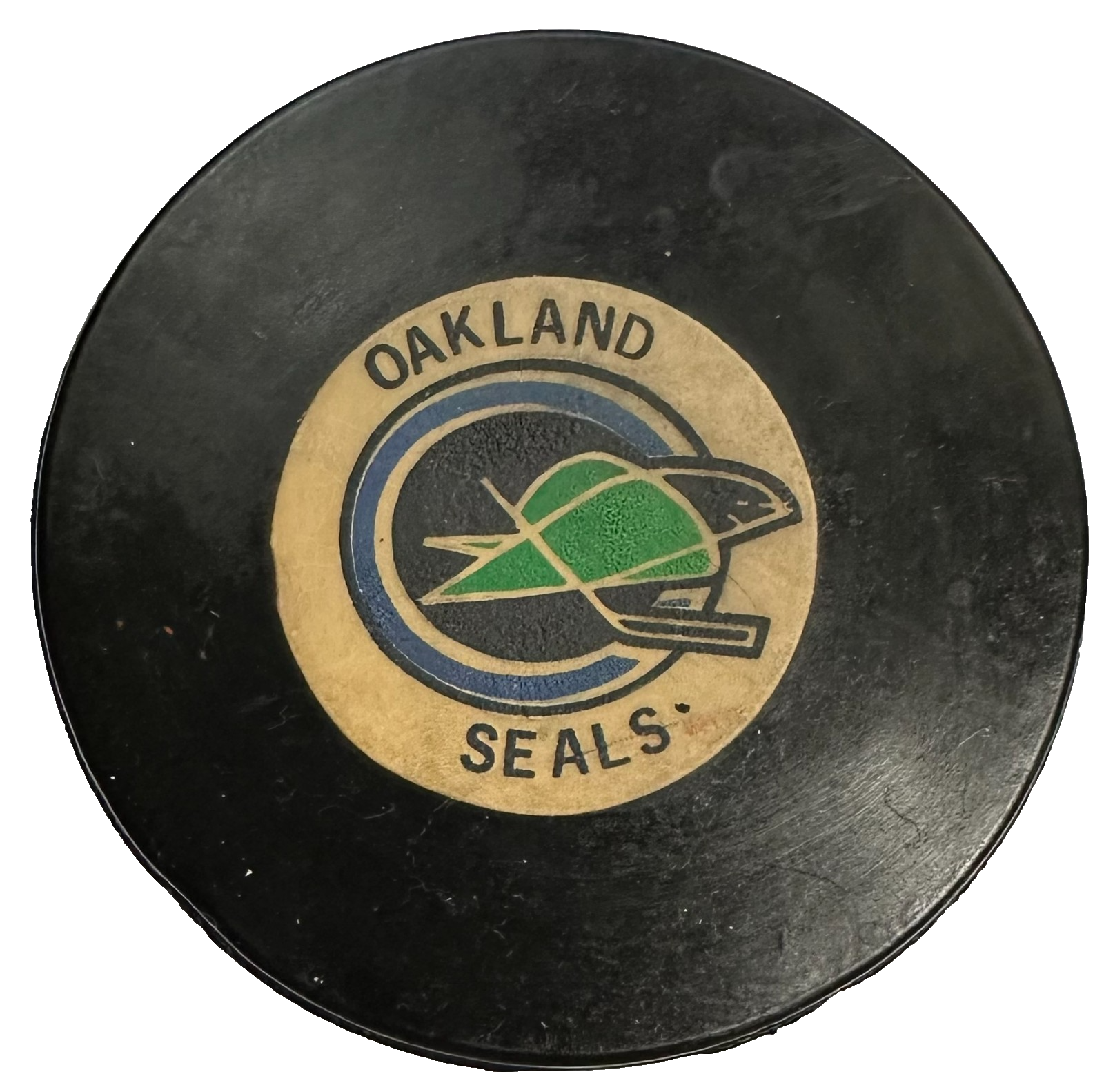 1967-76 Art Ross Converse Reverse Oakland Seals Official Game Puck NHL ...